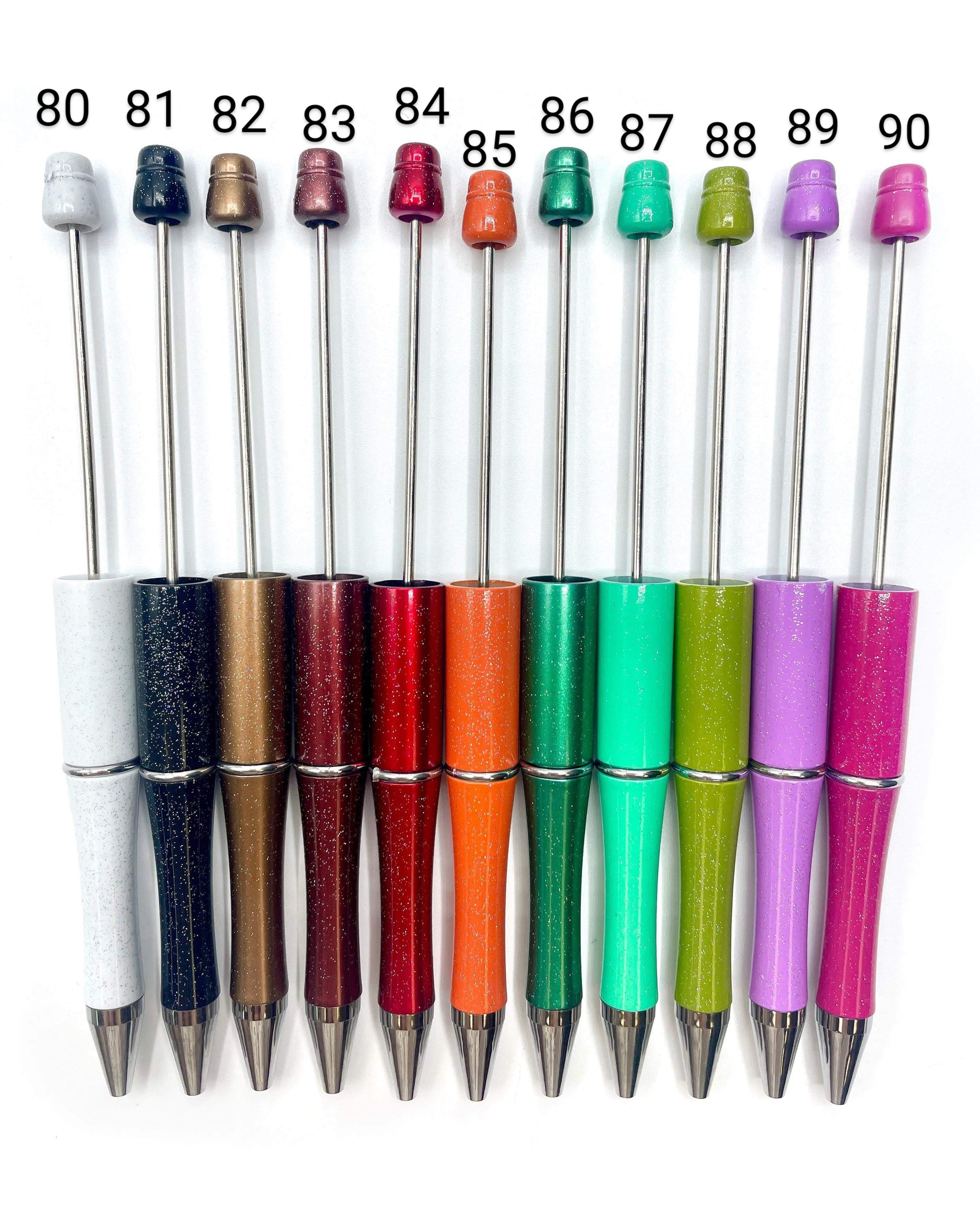 Sparkle Plastic Blank Beadable Pens – CTS Wholesale Silicone