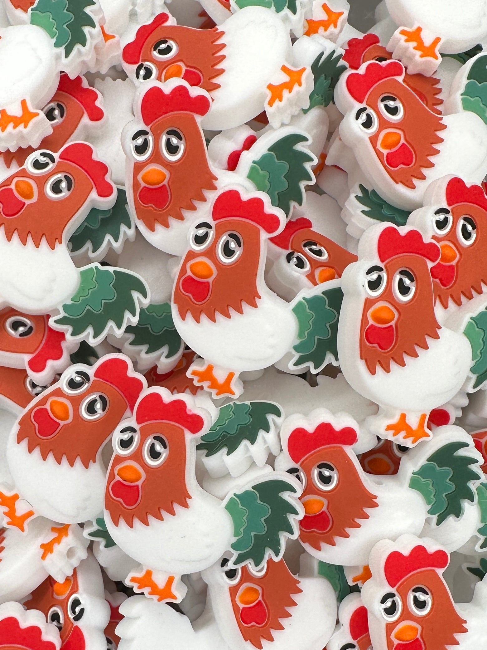 Rodney the Rooster Boss Babe Focal Bead – CTS Wholesale Silicone
